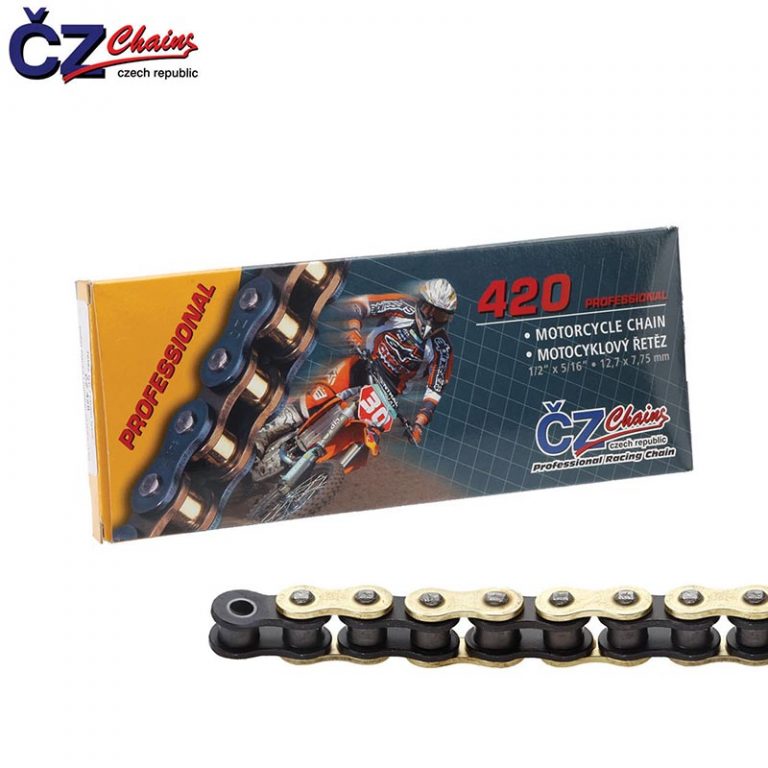Cadena 420 reforzada ORO – Mataran Racing
